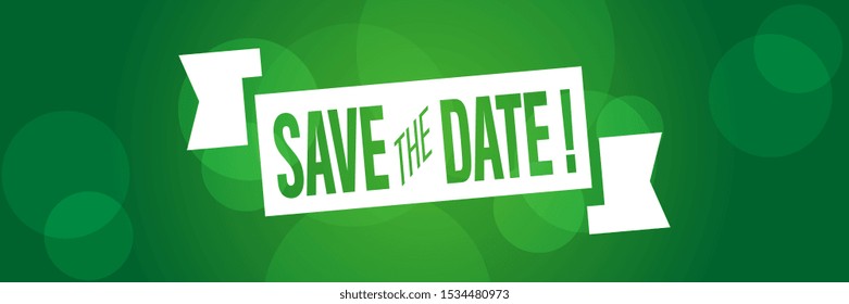 Save Date On Banner Stock Vector (Royalty Free) 1534480973 | Shutterstock