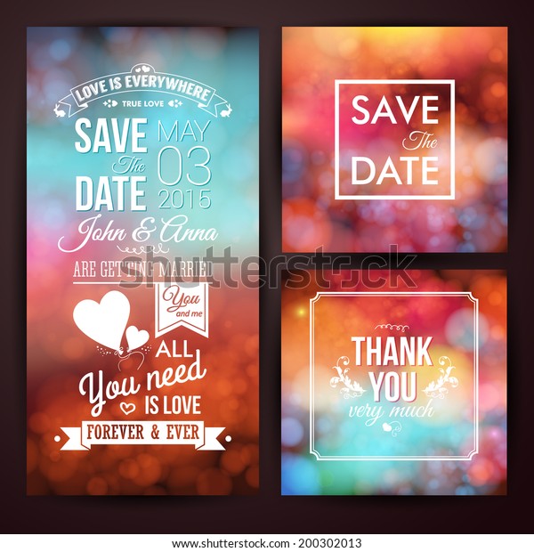 Save Date Personal Holiday Thank You: เวกเตอร์สต็อก (ปลอดค่าลิขสิทธิ์ ...