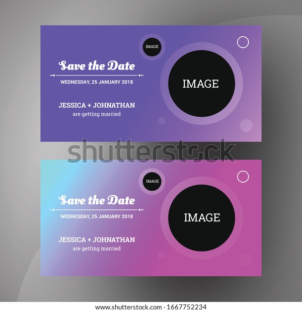 Save Date Template You Can Use Stock Vector (Royalty Free) 1667752234 ...