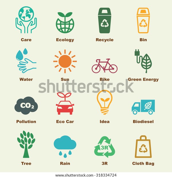 Stock vektor „Save Earth Elements Vector Infographic Icons“ (bez ...