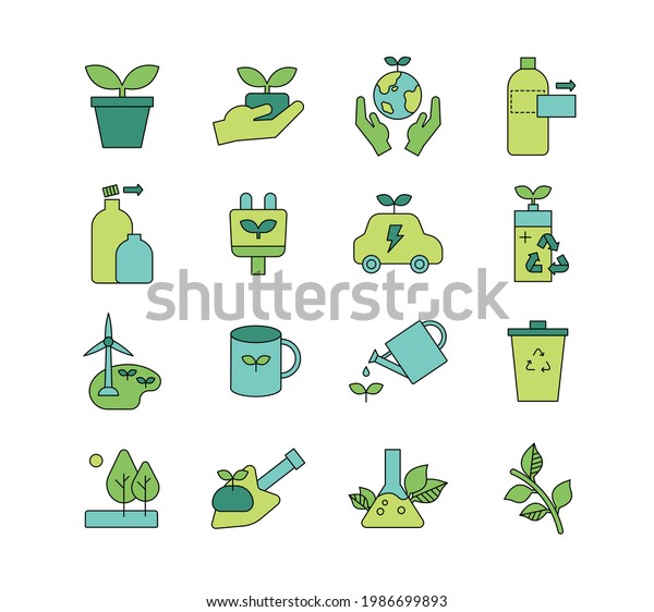 Save Earth Symbol Icon Simple Outline Stock Vector (Royalty Free ...