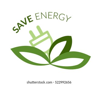 Vektor Stok Save Energy Simple Outline Logo (Tanpa Royalti) 1608164188 ...