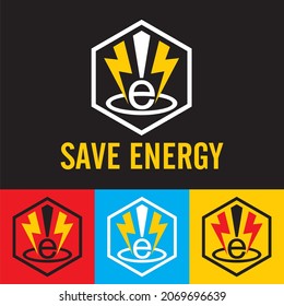 Save Energy Logo Vector Illustration Stock Vector (Royalty Free ...