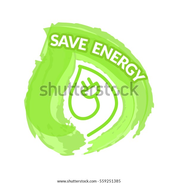 Save Energy Symbol Stock Vector (Royalty Free) 559251385