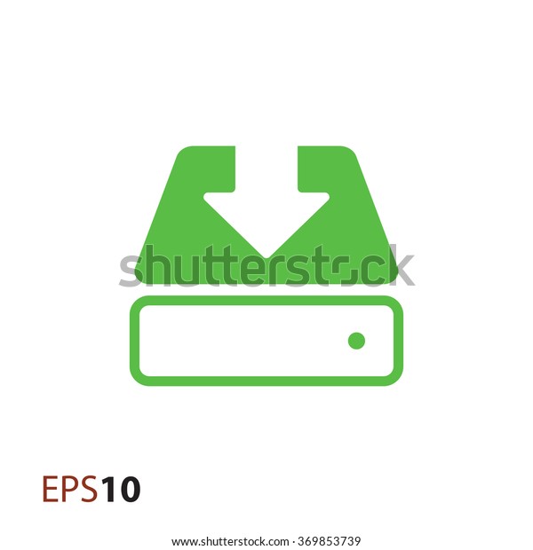 Save Hard Drive Icon Web Stock Vector (Royalty Free) 369853739 ...