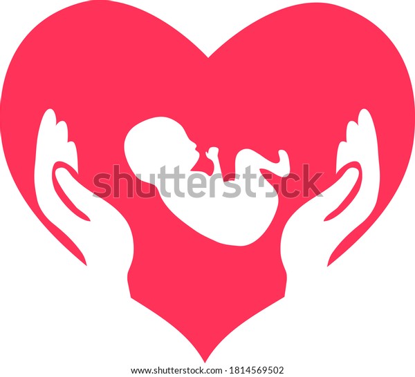 Save Life Child Hands On Background Stock Vector (Royalty Free) 1814569502