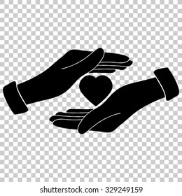 Save Love Vector Icon Black Illustration Stock Vector (Royalty Free ...