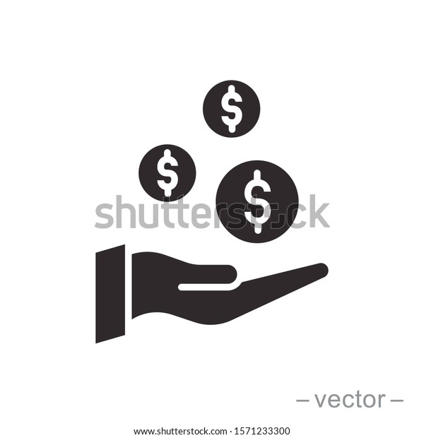 Save Money Icon Symbol Vector On Stock Vector (Royalty Free) 1571233300