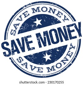 Save Money Stamp Stock Vector (Royalty Free) 230170255 | Shutterstock