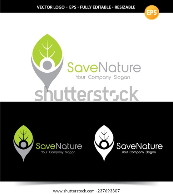 Save Nature Logo Stock Vector (Royalty Free) 237693307