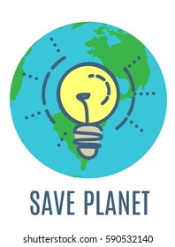 Save Planet Icon Stock Vector (Royalty Free) 590532140 | Shutterstock
