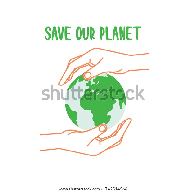 Save Planet Icon Icon Earth Day Stock Vector (Royalty Free) 1742514566 ...