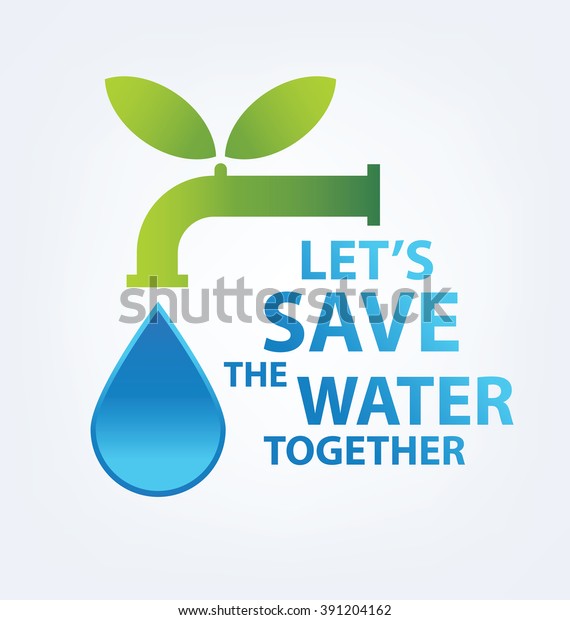 Save Water Concept Infographic Template Vector Stock Vector (Royalty ...