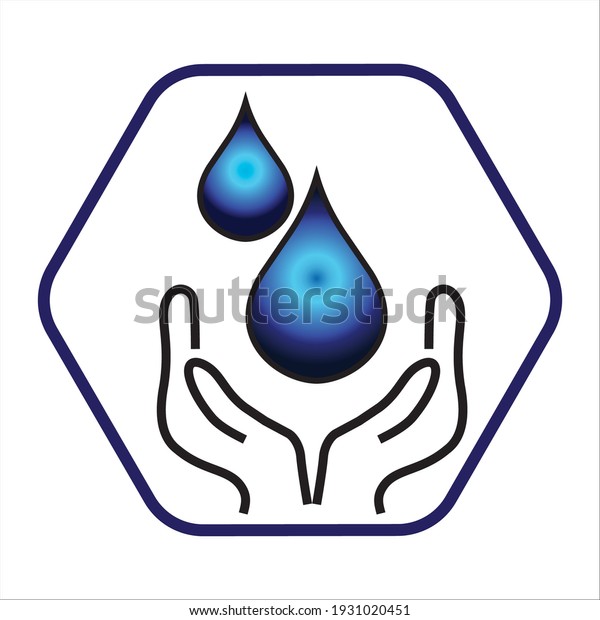 Save Water Save Life Vector Sign Stock Vector (Royalty Free) 1931020451