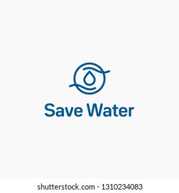 Save Water Logo Stock Vector (Royalty Free) 1310234083