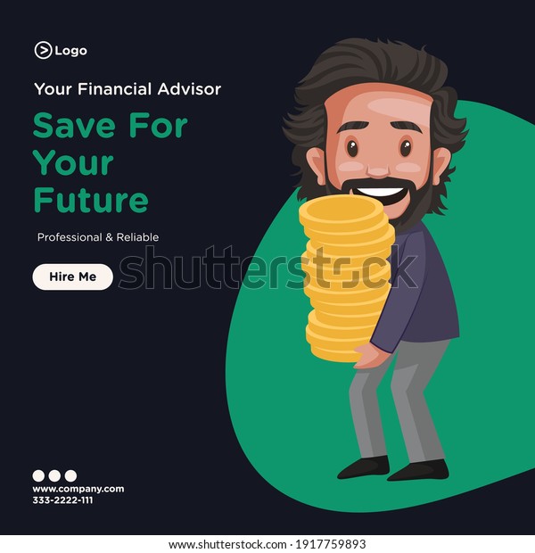 Save Your Future Banner Design Financial Stock Vector (Royalty Free ...