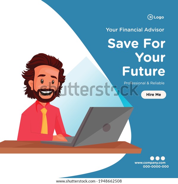 Save Your Future Banner Design Financial Stock Vector (Royalty Free ...