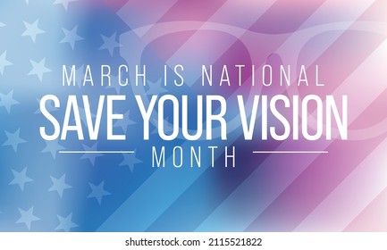 188 National save your vision month Images, Stock Photos & Vectors ...