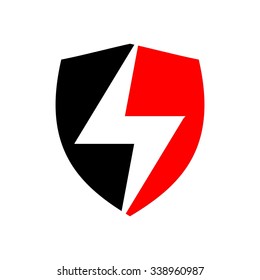 Saving Energy Shield Protection Energy Logo Stock Vector (Royalty Free ...