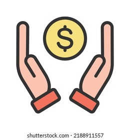 Savings Icon Vector Image Can Be Stock Vector (Royalty Free) 2188911557 ...