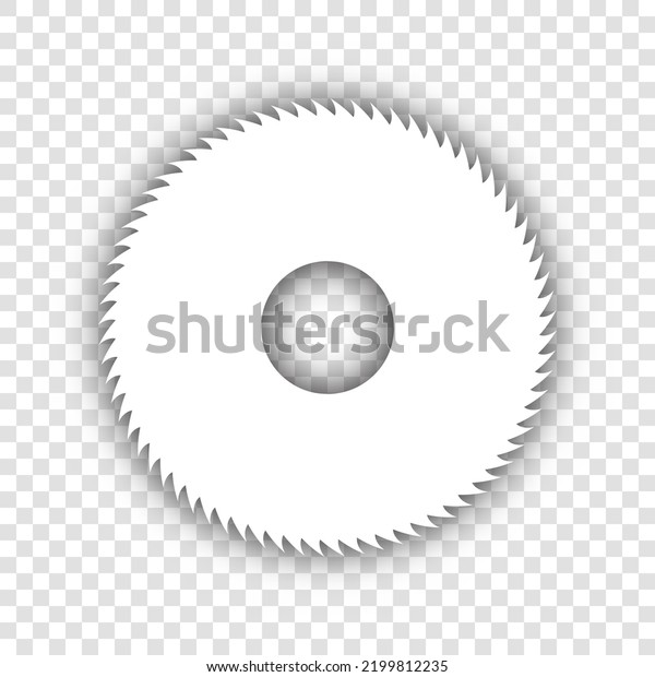 Saw Sign White Icon Dropped Natural Stock Vector (Royalty Free ...