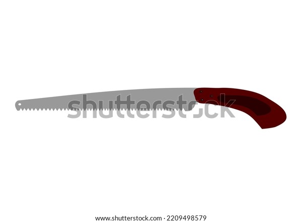 Saw Vector Hand Saw Handle Stock Vector (Royalty Free) 2209498579 ...