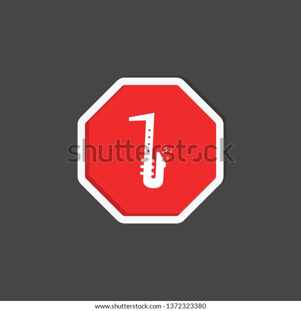 Sax Icon Play Stock Vector (Royalty Free) 1372323380 | Shutterstock