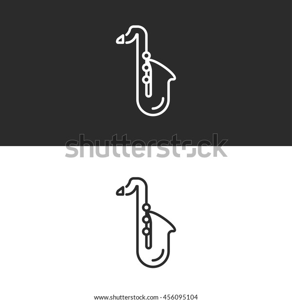 Sax Line Icon Stock Vector (Royalty Free) 456095104 | Shutterstock