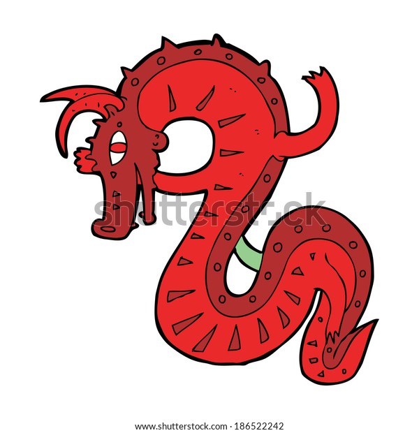 Saxon Dragon Cartoon Stock Vector (Royalty Free) 186522242 | Shutterstock