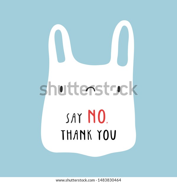 Say No Thank You Vector Illustration: vector de stock (libre de ...