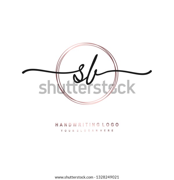 Sb Initial Signature Logo Handwriting Logo Stock Vector (Royalty Free ...