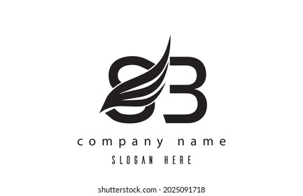 Sb Wings Latter Logo Vector Stock Vector (Royalty Free) 2025091718 ...