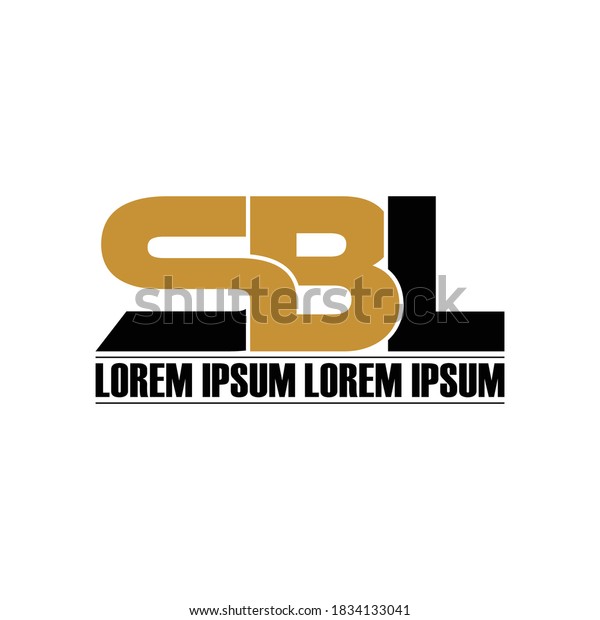 Sbl Letter Monogram Logo Design Vector Stock Vector (Royalty Free ...