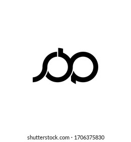 Sbp Original Monogram Logo Design 库存插图 1425534503 | Shutterstock