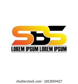 Sbs Letter Monogram Logo Design Vector Stock Vector (Royalty Free ...