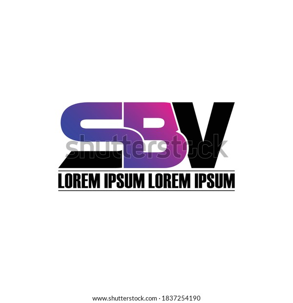 Sbv Letter Monogram Logo Design Vector 库存矢量图（免版税）1837254190 | Shutterstock