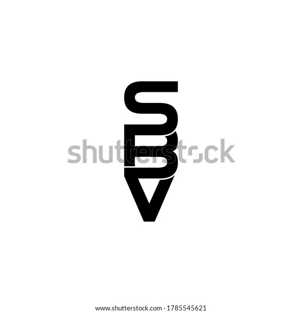 Sbv Letter Original Monogram Logo Design Stock Vector (Royalty Free ...