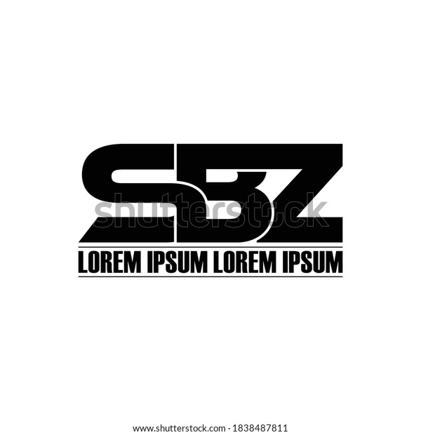Sbz Letter Monogram Logo Design Vector Stock Vector (Royalty Free ...