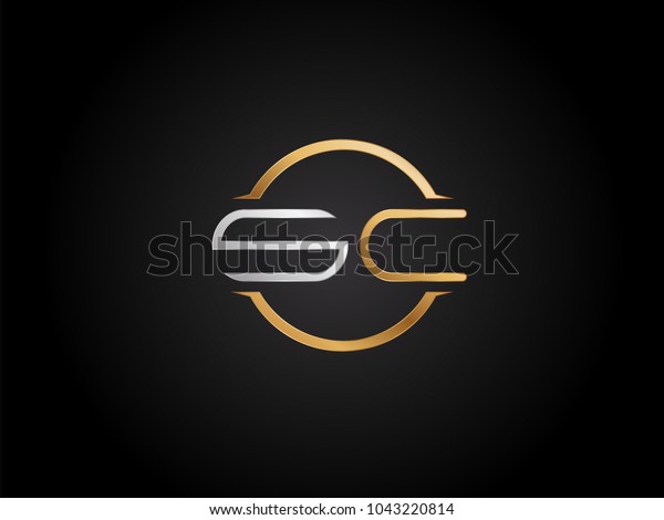 Sc Circle Shape Letter Logo Design Stock Vector (Royalty Free ...
