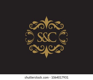 Logo Luxury Golden Color Royal Brand Stock Vector (Royalty Free) 1117893368