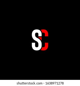Sc Letter Vector Logo Abstract Stock Vector (Royalty Free) 1638971278 ...