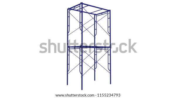 Scaffolding Frame 2 Floors Japanese Standard: เวกเตอร์สต็อก (ปลอดค่า ...