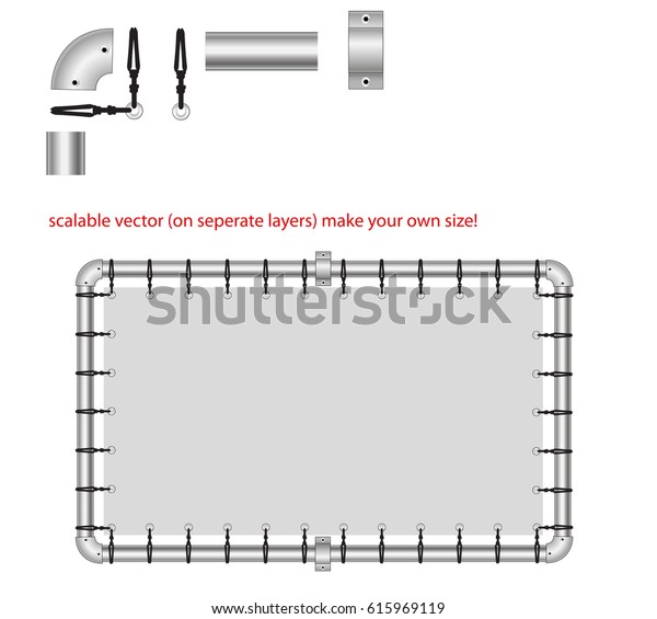 Scaffolding Tube Banner Scalable Vector On Stock Vector (Royalty Free ...