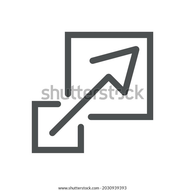 Scalability Scalability Vector Line Art Icons Stock Vector (Royalty ...