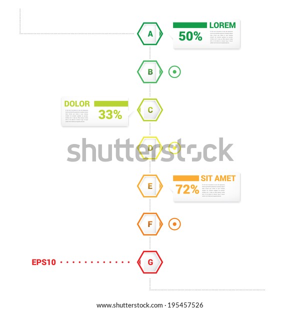 Scalable Vector Infographic Timeline Report Template Stock Vector ...