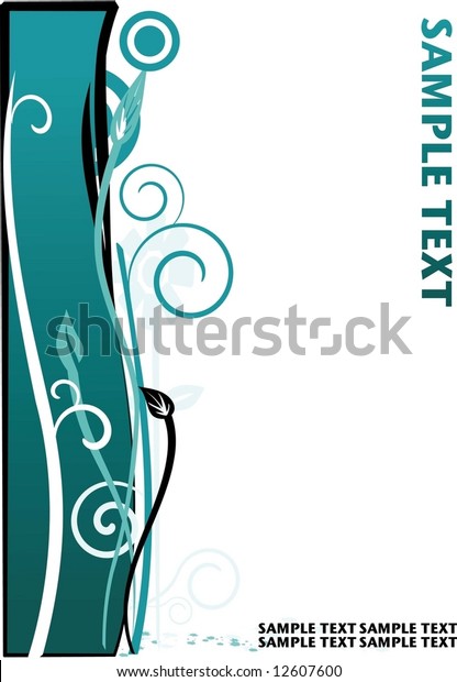Scalable Vector Page Border Swirly Floral Stock Vector (Royalty Free ...