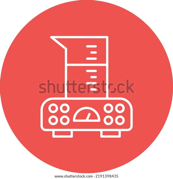Scale Chemical Line Circle Icon Vector Stock Vector (Royalty Free ...