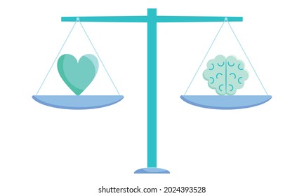 Scale Heart Brain Stock Vector (Royalty Free) 2024393528 | Shutterstock