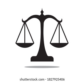 Scale Icon Balance Symbol Vector Design Stock Vector (Royalty Free ...
