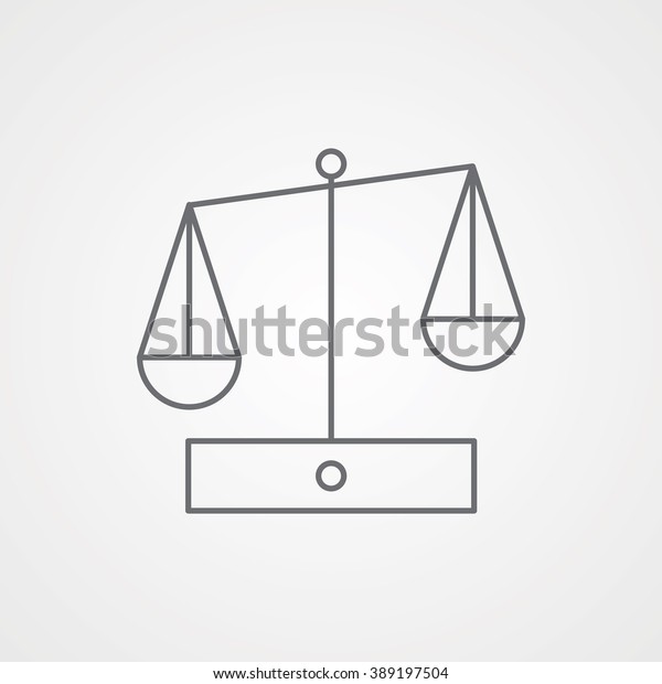 Scale Line Icon Eps10 Stock Vector (Royalty Free) 389197504 | Shutterstock